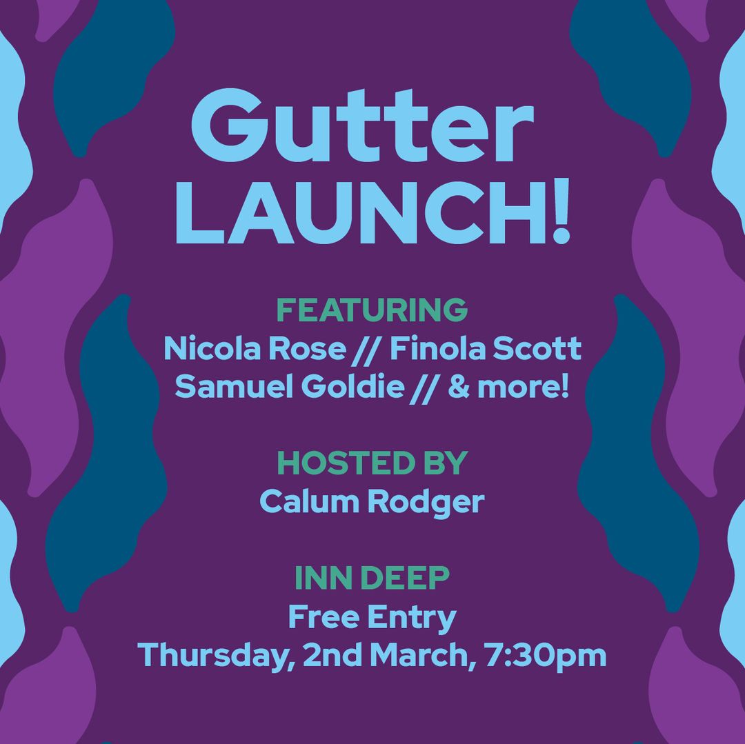 Gutter – Issue 27 Launch - Glasgow West End