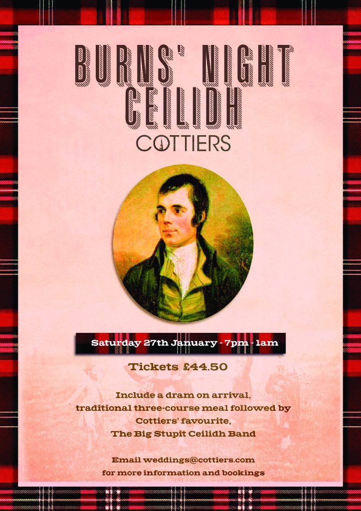 Burns Night Ceilidh at Cottiers - Glasgow West End