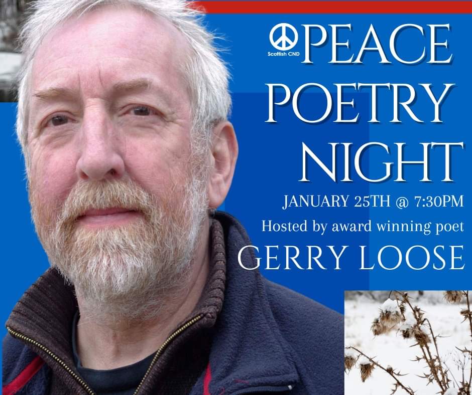 Scottish CND Burns Night – Peace Poetry Night - Glasgow West End