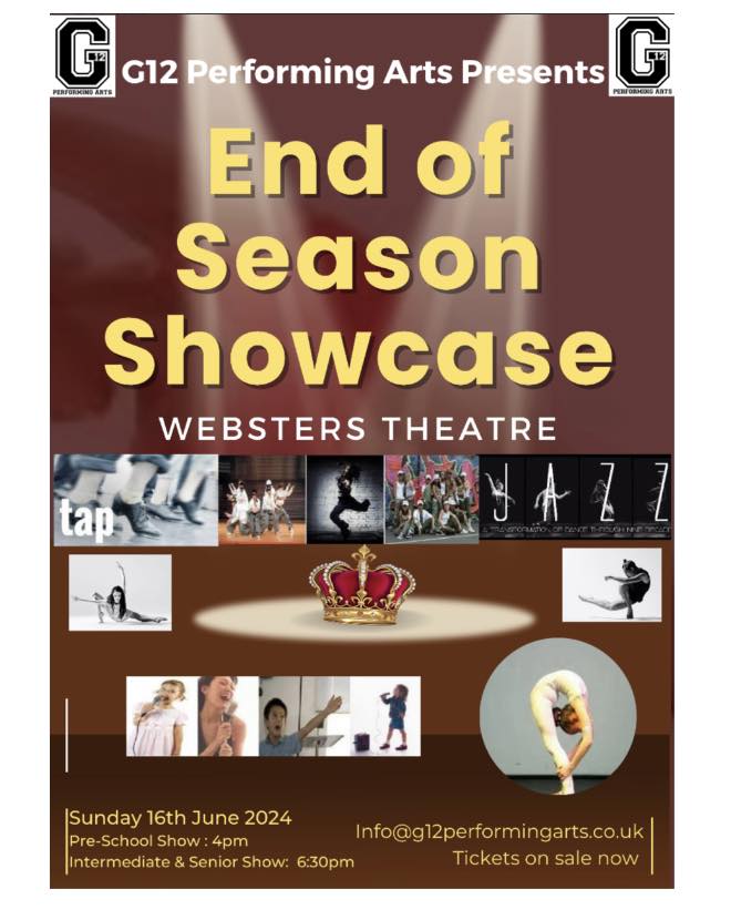 G12 End of Season Showcase, Websters Theatre - Glasgow West End
