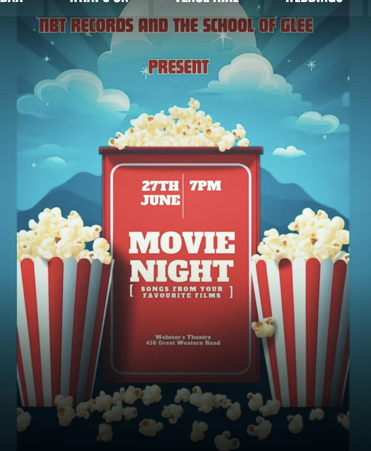 Movie Night Showase at Websters - Glasgow West End
