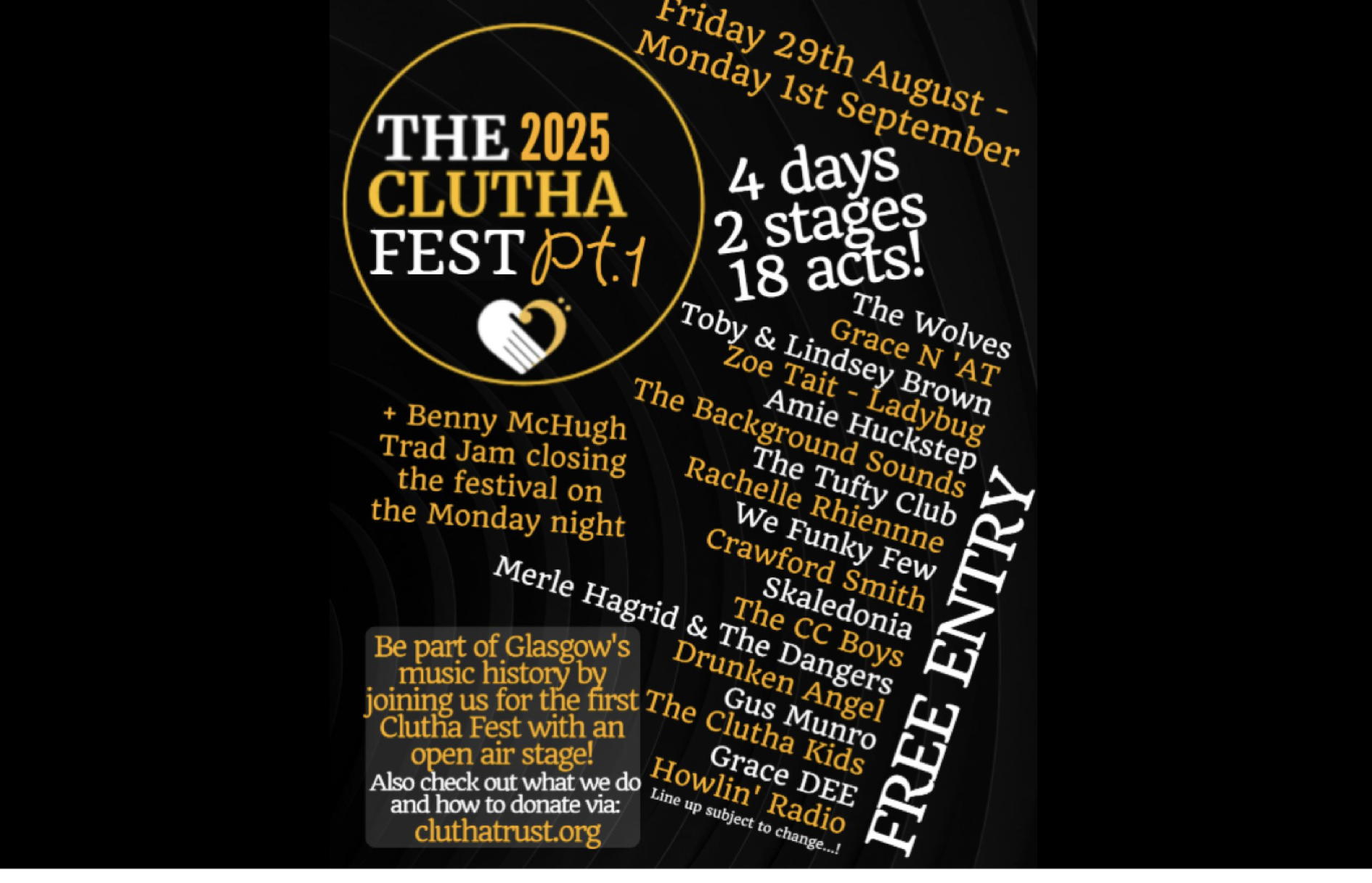The Clutha Festival 2025 - Part 1. - Glasgow West End