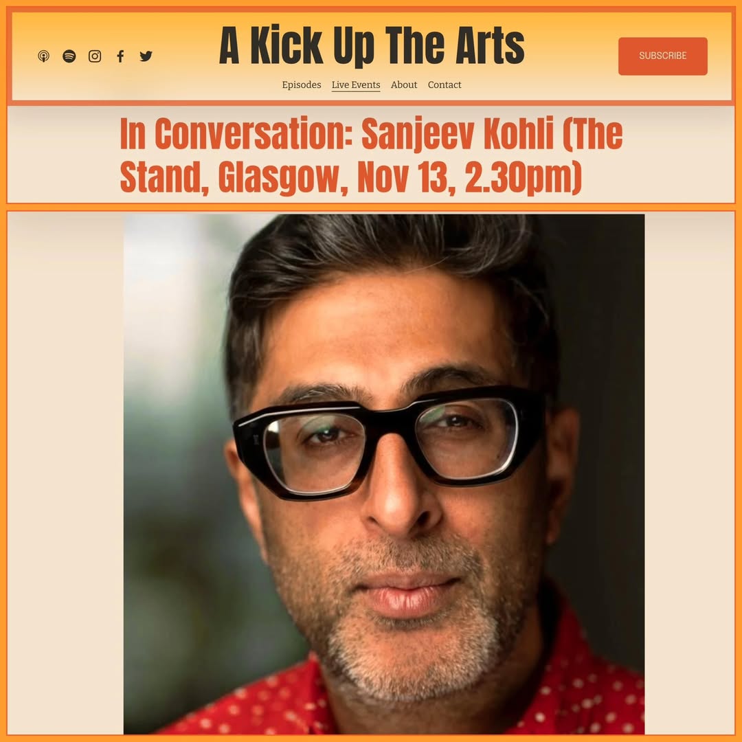 A Kick Up The Arts Sanjeev Kohli in conversation with Nicola Meighan ...